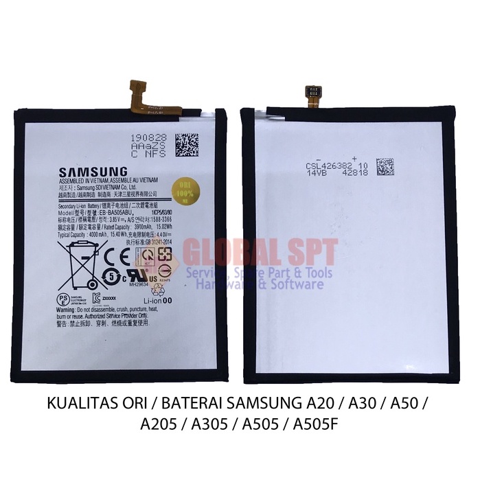 Jual KUALITAS ORI / BATERAI SAMSUNG A20 / BATRE A30 / BATERE A50 / A205 / A305 / A505 / A505F ...