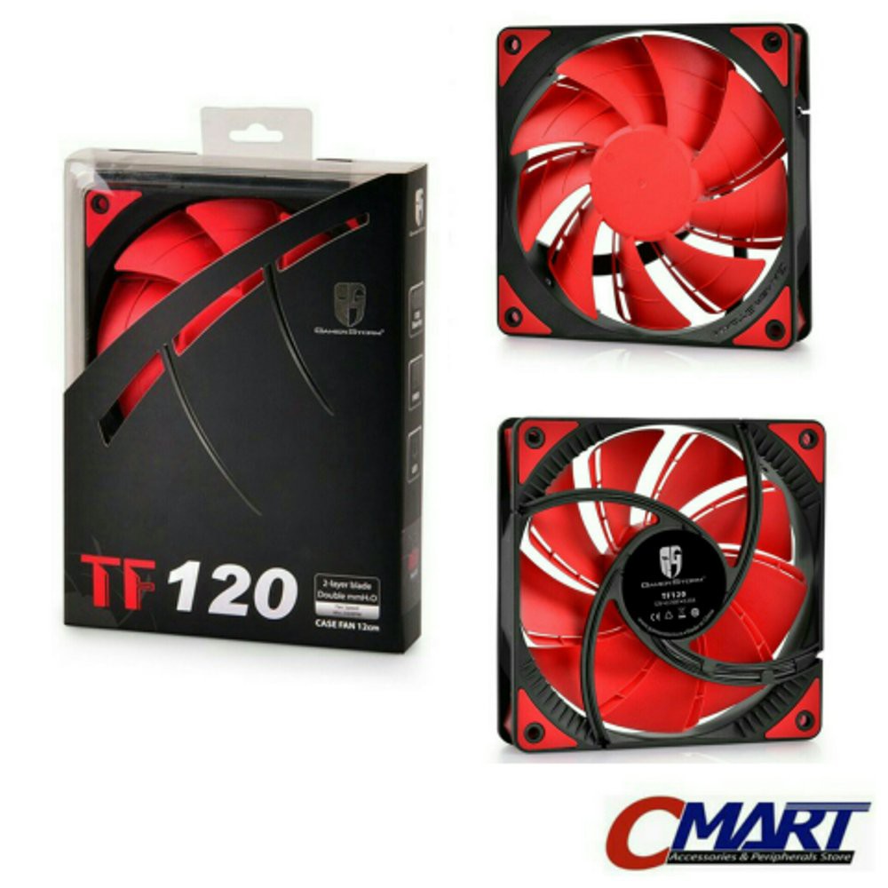 Jual DeepCool Fan Casing TF120 RED LED 12cm 12 case cooler DPGS-FTF ...