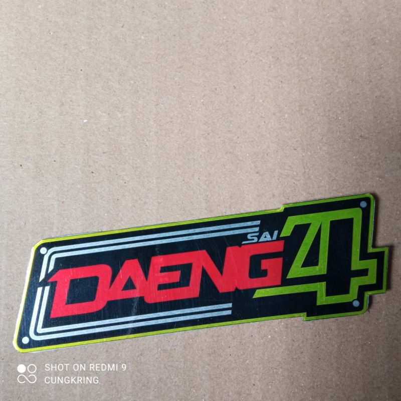 Jual Emblem merek DAENG4 untuk motor Racing | Shopee Indonesia