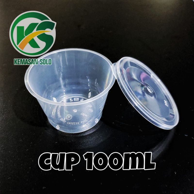 Jual THINWALL CUP tempat puding plastik 100ml 100 ml KLIR | Shopee ...