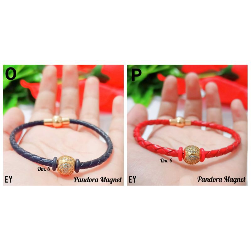 Jual Gelang Pandora kunci Magnet Liontin Tabung Varian Motif dan Warna ...