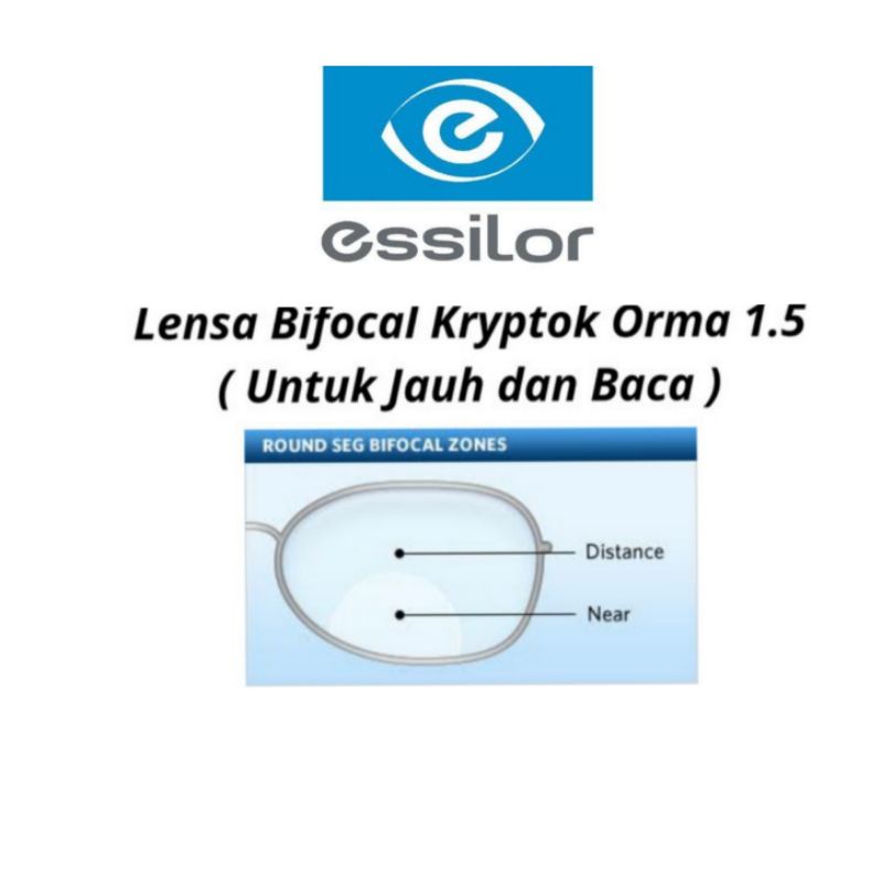 Jual Lensa Kacamata Bifocal Jauh Dekat Dobel Fokus FLATTOP KRYPTOK ...
