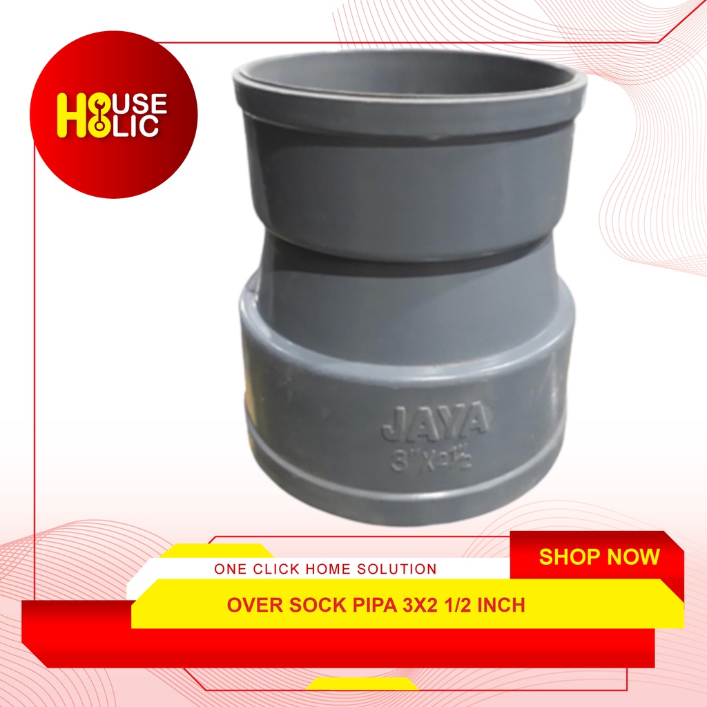 Jual Over Sok Sock Shock 3x2 1/2" Inch / Plok Sok Pipa PVC / Reducer ...