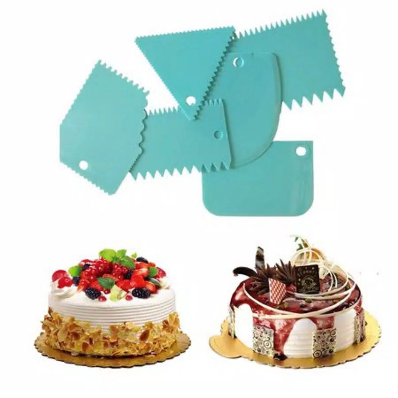 Jual SCRAPPER SET 3 PCS GERIGI SEGITIGA SCRAPER PEMOTONG KUE PENGHIAS ...