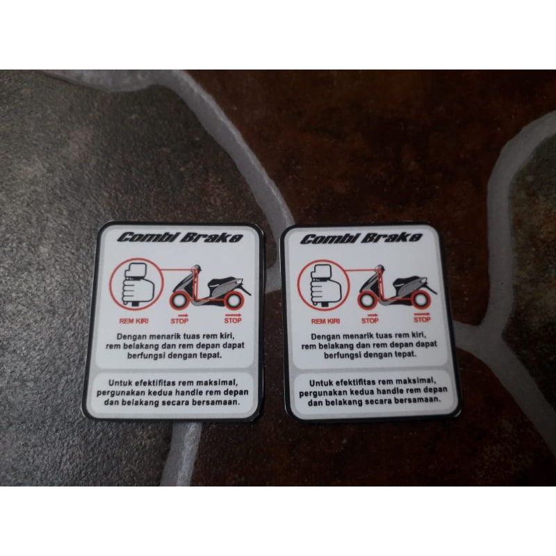 Jual STIKER PELENGKAP COMBI BRAKE MOTOR HONDA VARIO,BEAT,SCOOPY MOTOR ...