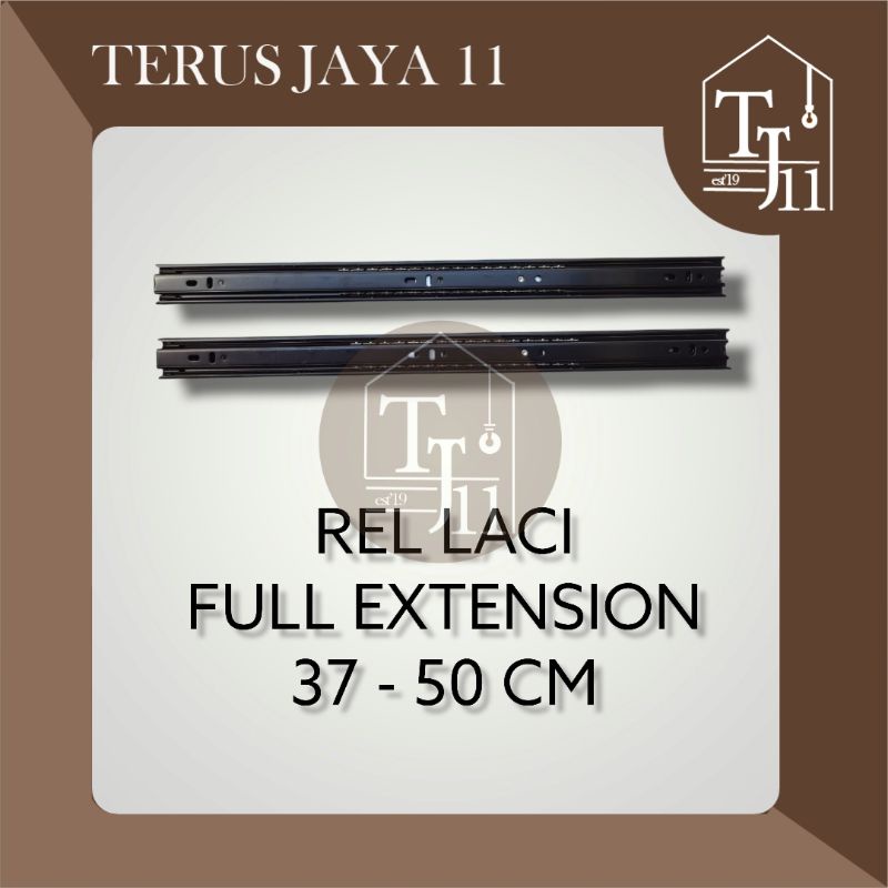 Jual Rel Laci HUBEN FE-37 500MM (50CM) Full Extension Double Track/Rel ...