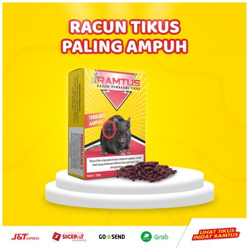 Jual RAMTUS Obat Racun Tikus Mati Kering dan Tidak Bau Pembasmi Hama ...