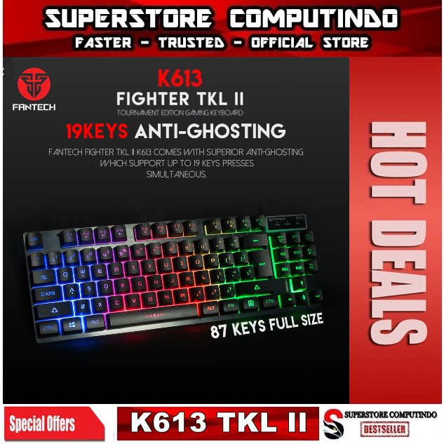 Jual Fantech K613 FIGHTER TKL II - Gaming Keyboard | Shopee Indonesia