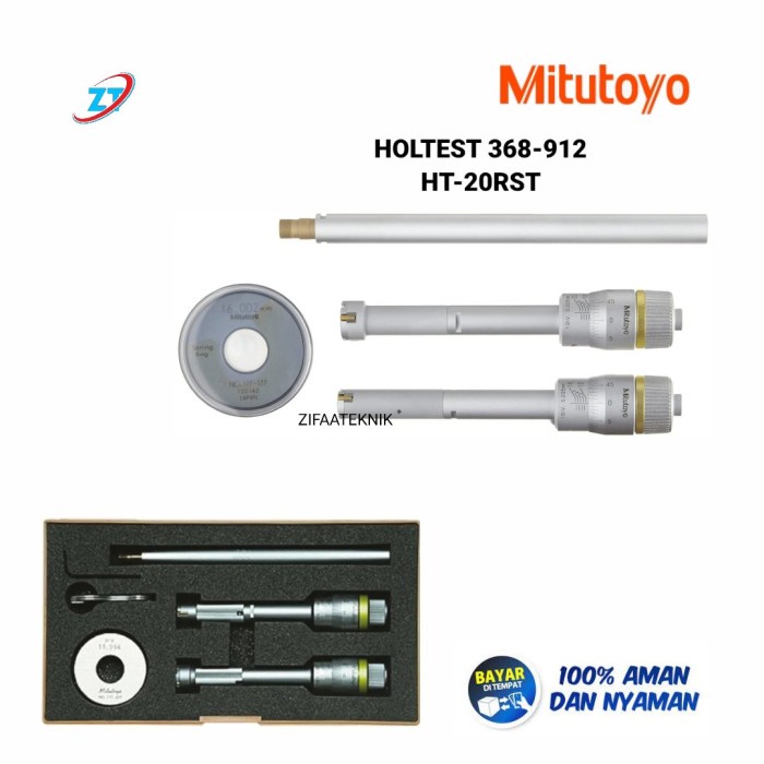 Jual Mitutoyo 368-912 Holtest Set 12-20mm 3-Point Internal Micrometer ...