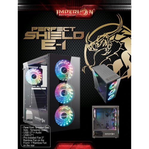 Jual Casing Imperion Glass Perfect Shield E1 Free 4 Fan | Shopee Indonesia