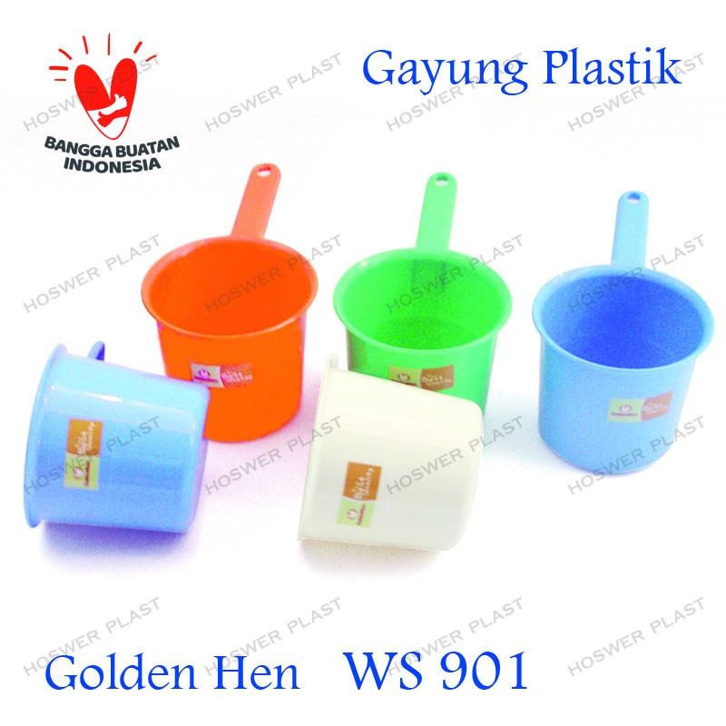 Jual 6 bh Golden Hen Gayung Plastik / Ciduk Air / Centong Air / Water ...