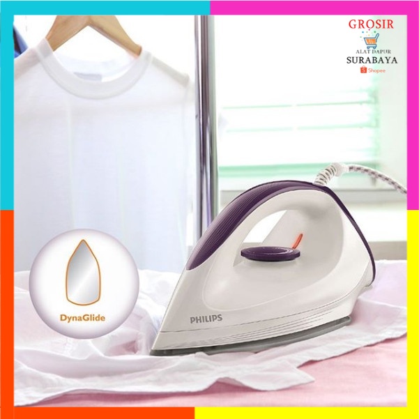 Jual setrika PHILIPS GC-160 / gosokan kering putih dry on philips ...