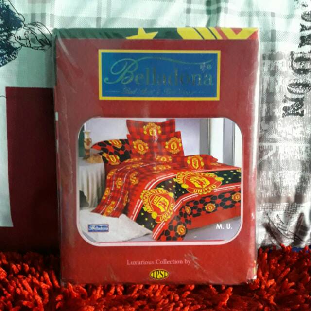 Jual Sprei belladona MU 120x200(single) | Shopee Indonesia