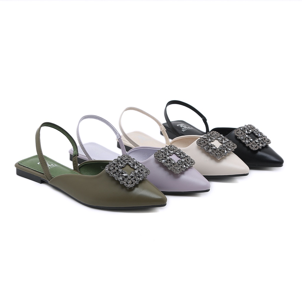 Jual ELLORA EL-6112 Sepatu Flat Wanita Slingback Import Sintetis ...