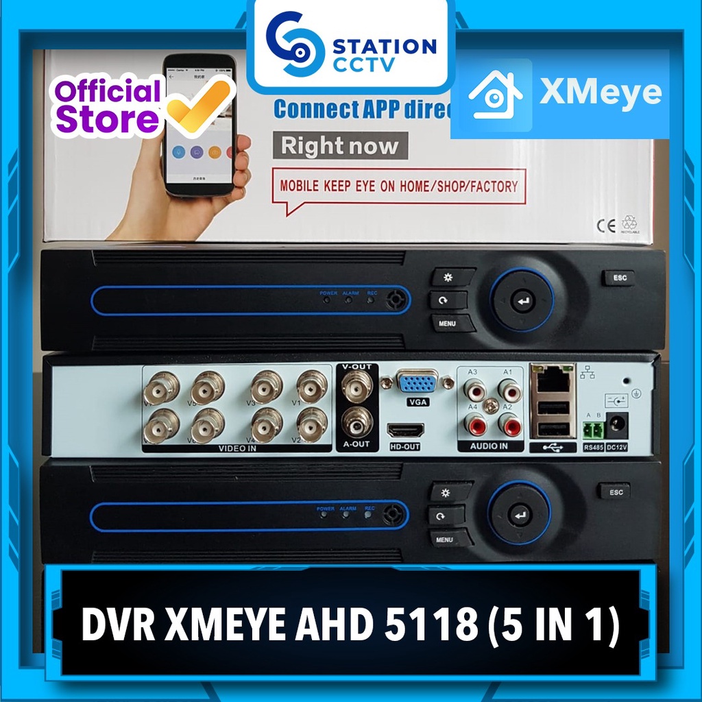 Jual DVR XMEYE 8 CH AHD CCTV 1080P 5 in 1 Security CCTV Camera | Shopee ...