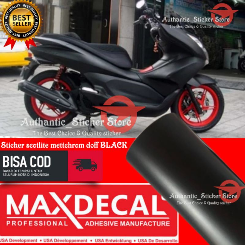 Jual Stiker skotlet metalik krom doff hitam sticker scotlite mettalic ...