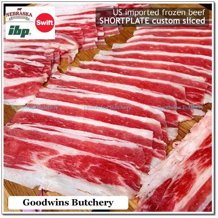 Jual 1kg beef belly SHORTPLATE +/- 30% FAT daging sapi perut samcan ...