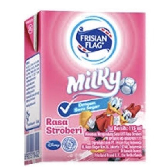 Jual Frisian Flag Strawberry Zuzhu Multiple Pack Susu UHT [6 pcs/ 115 mL] | Shopee Indonesia