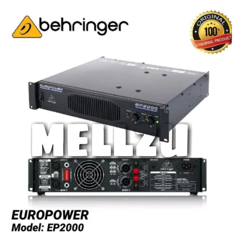 Jual Power Behringer EP2000 Amplifier EuroPower EP 2000 Original ...