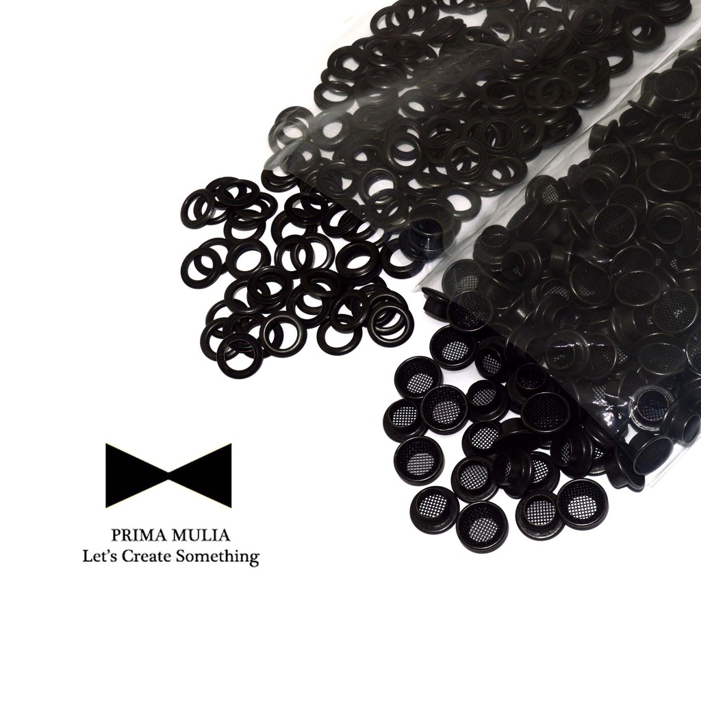 Jual RAM EYELET/ MATA AYAM BAHAN PLATING BESI 14 MM HITAM ARANG ...