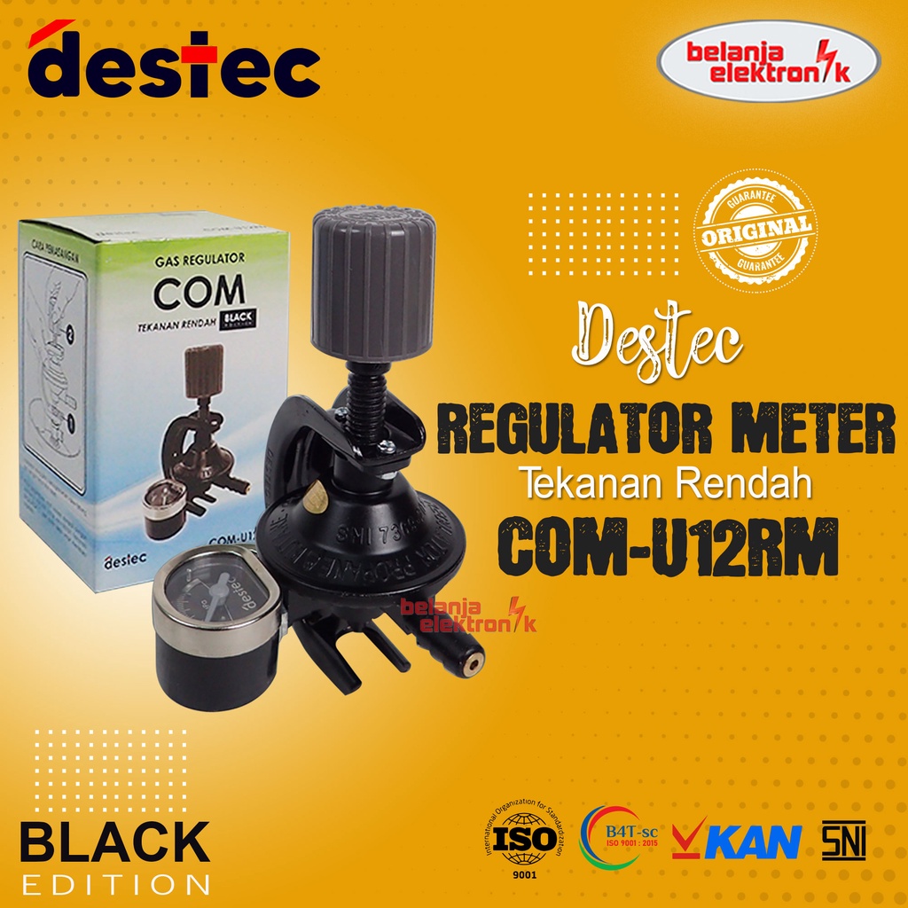 Jual REGULATOR GAS METER TEKANAN RENDAH DESTEC COM U12RM / 201 M KEPALA ...