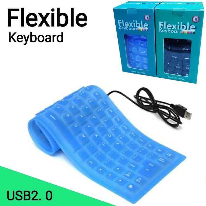 Jual Keyboard Flexible USB Flexible Keyboard Water proof Bahan Karet ...