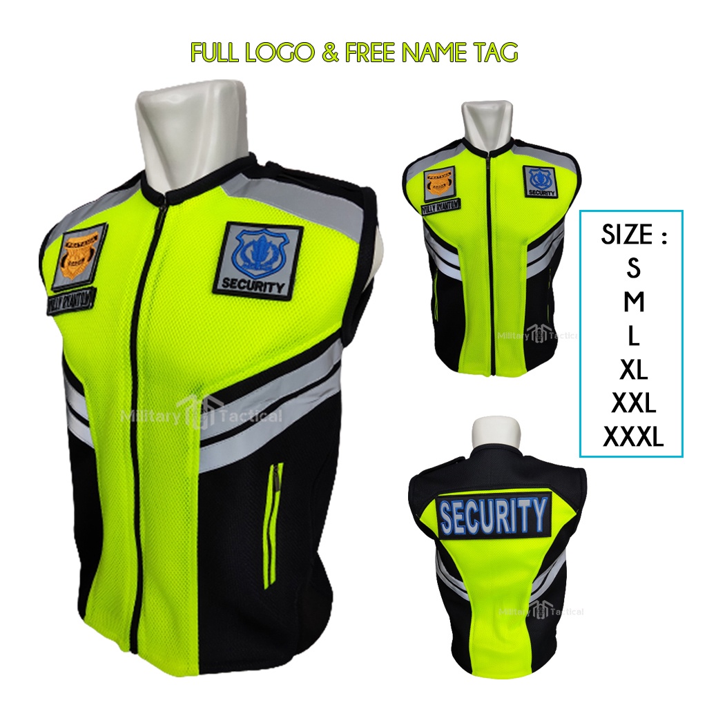 Jual Rompi Security | Rompi Satpam | Custom Ukuran | Custom Size | Full ...
