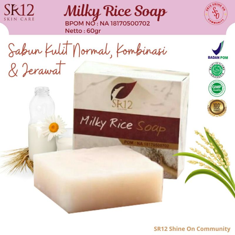 Jual Milky Rice Soap SR12 Sabun Beras Susu Sabun Batang Herbal Sabun ...