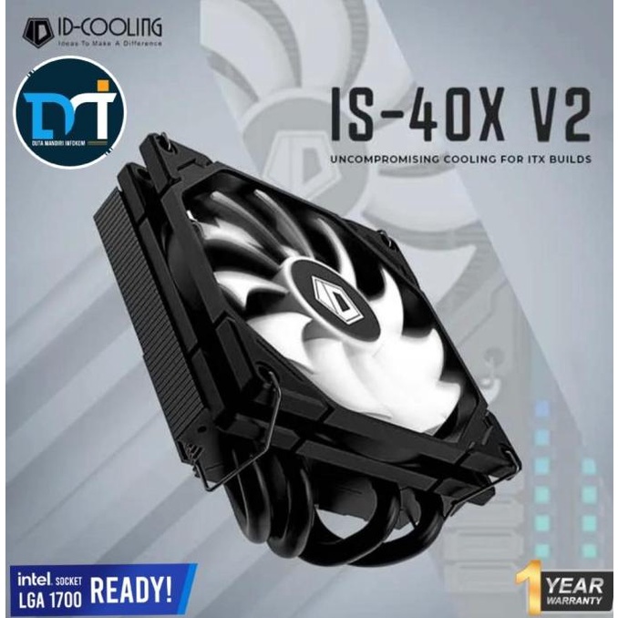 Jual Id Cooling Is-40X - Low Profile Mini-Itx With 4 Heatpipe Cpu ...