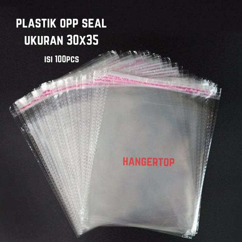 Jual PLASTIK OPP SEAL LEM UKURAN 30 X 35 ISI 100 LEMBAR OPP | Shopee Indonesia
