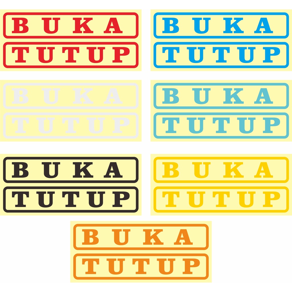 Jual Sticker Cutting Scotlite PINTU/KACA BUKA - TUTUP | Shopee Indonesia