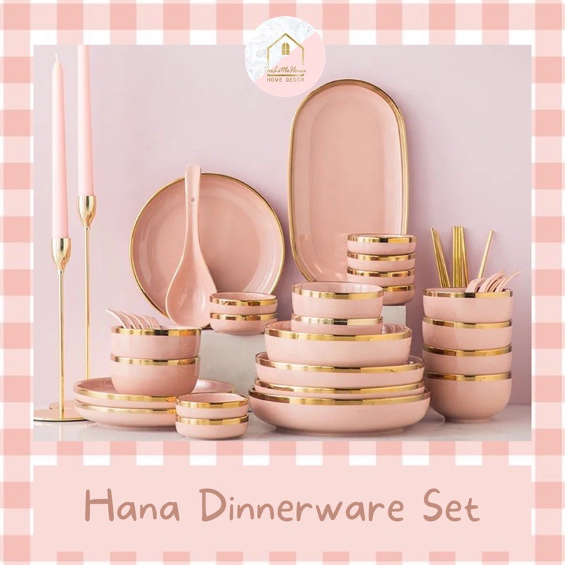 Jual Hana Dinnerware Set 6 orang/ Piring makan set / Piring makan ...