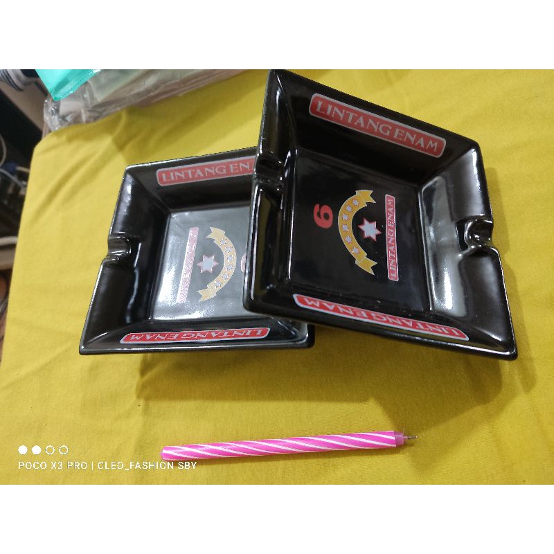Jual asbak bahan keramik dg brand rokok terkemuka mulai dr Win Mild,GT ...