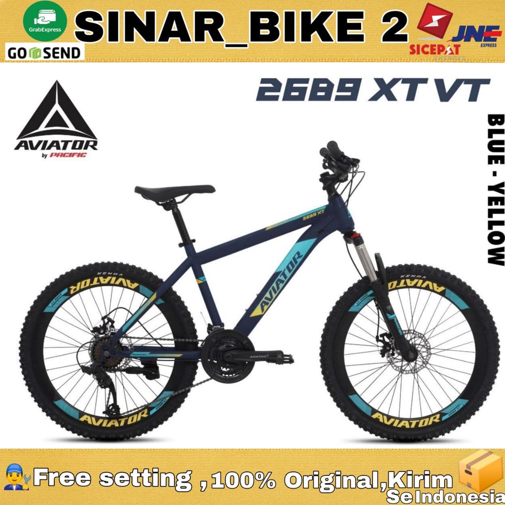 Jual Sepeda Gunung 26Inch Aviator At 2689 Xt Vt (Ekspedisi) | Shopee ...