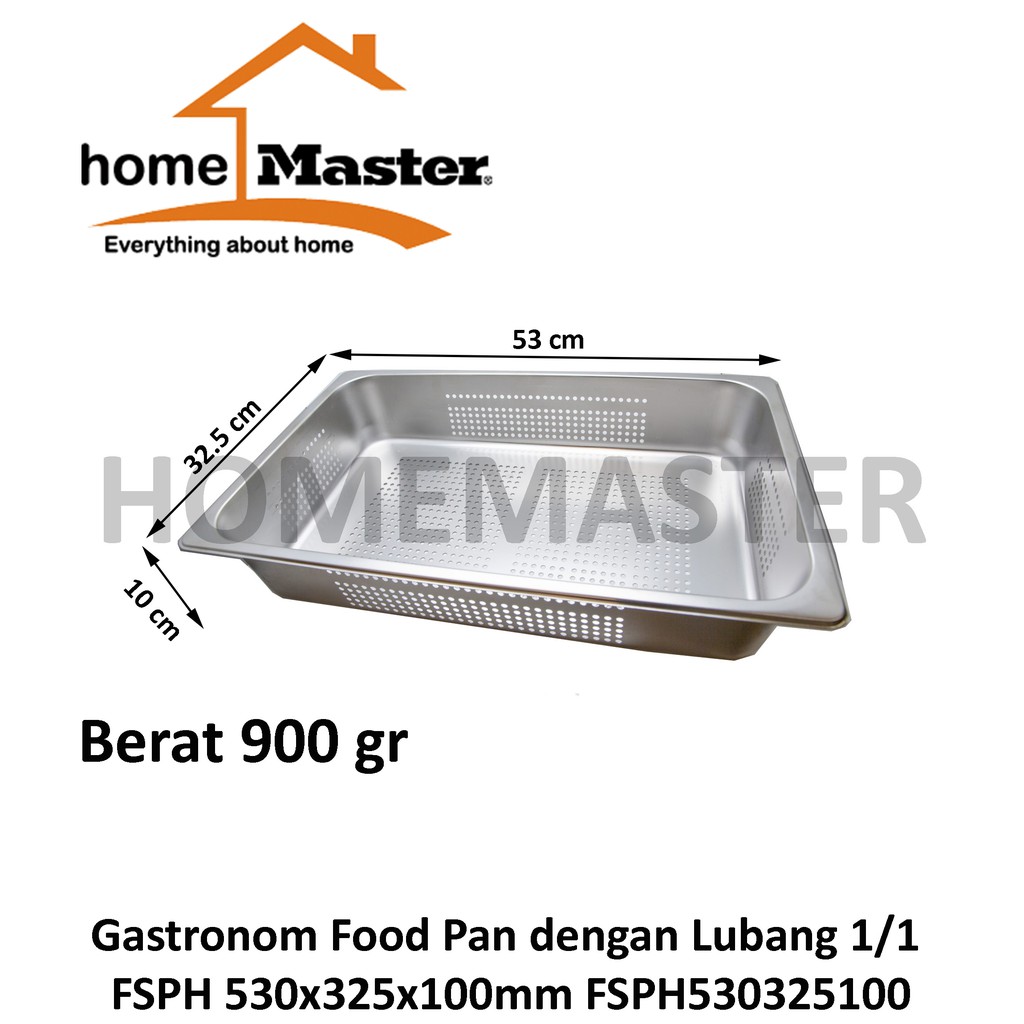 Jual Gastronom/Gastronorm Food Pan/Insert Stainless w/ Hole/Lubang ...