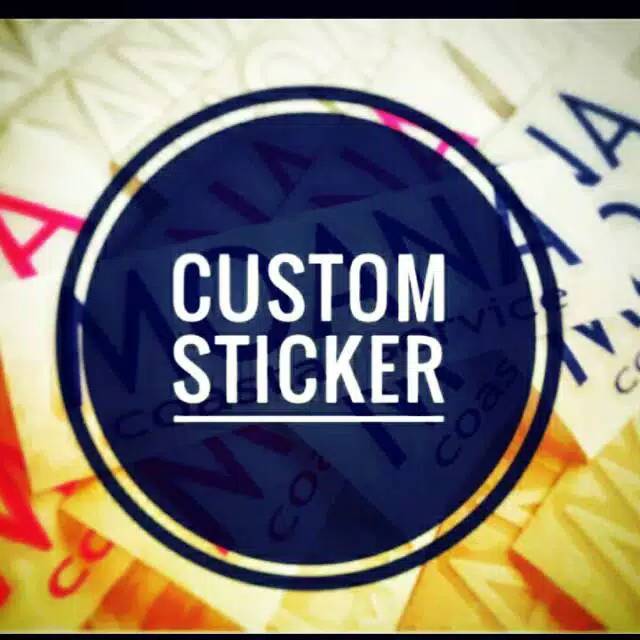 Jual Custom Sticker tanpa minimal order (BISA SATUAN) | Shopee Indonesia