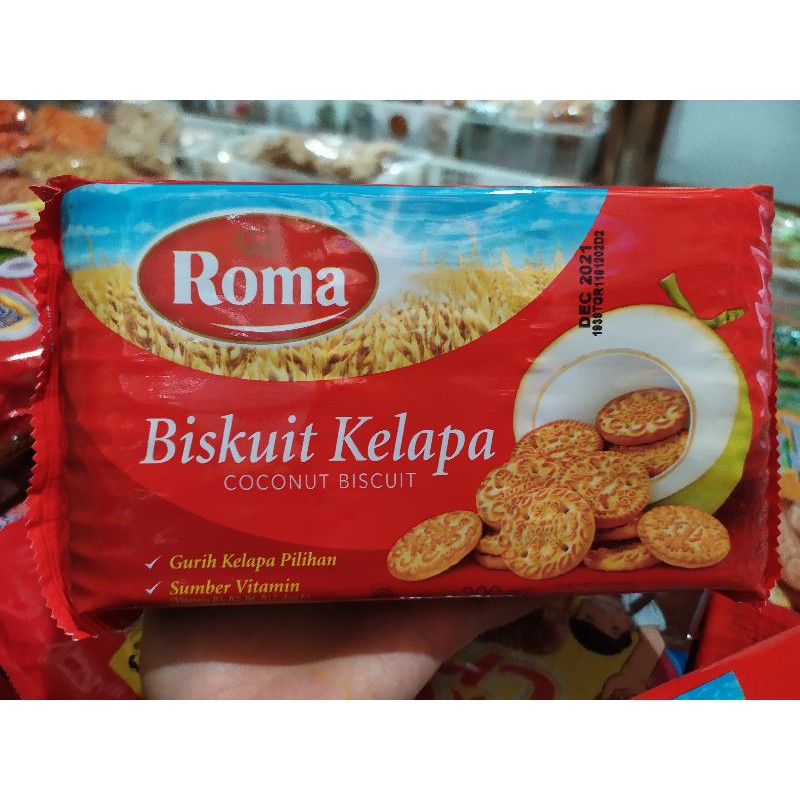 Jual ROTI ROMA BISKUT KELAPA - ROMA KELAPA | Shopee Indonesia