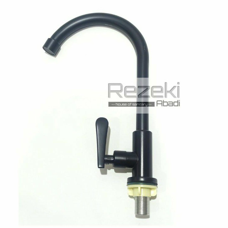 Jual Kran Angsa Pipa Stainless Sus304 Black Series Model Meja atau ...