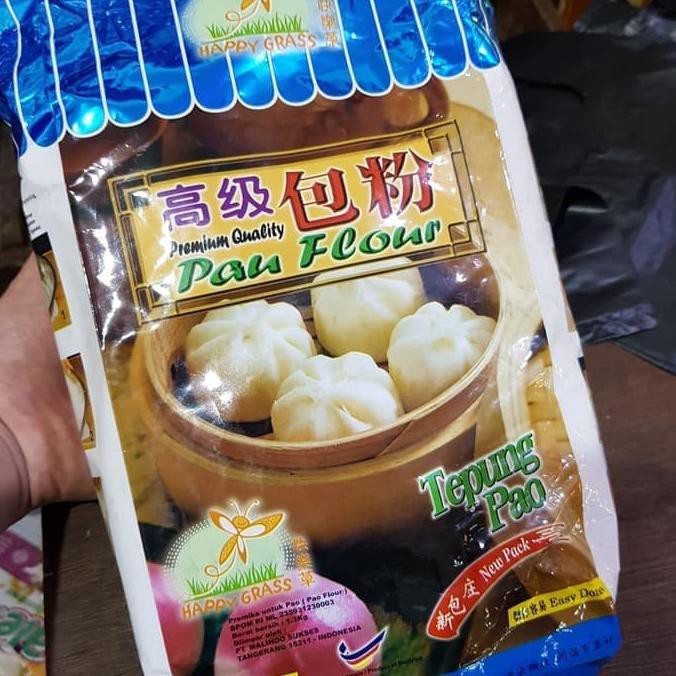 Jual Tepung Pau Pao Flour Premium Quality Happy Grass 1,2 kg | Shopee ...