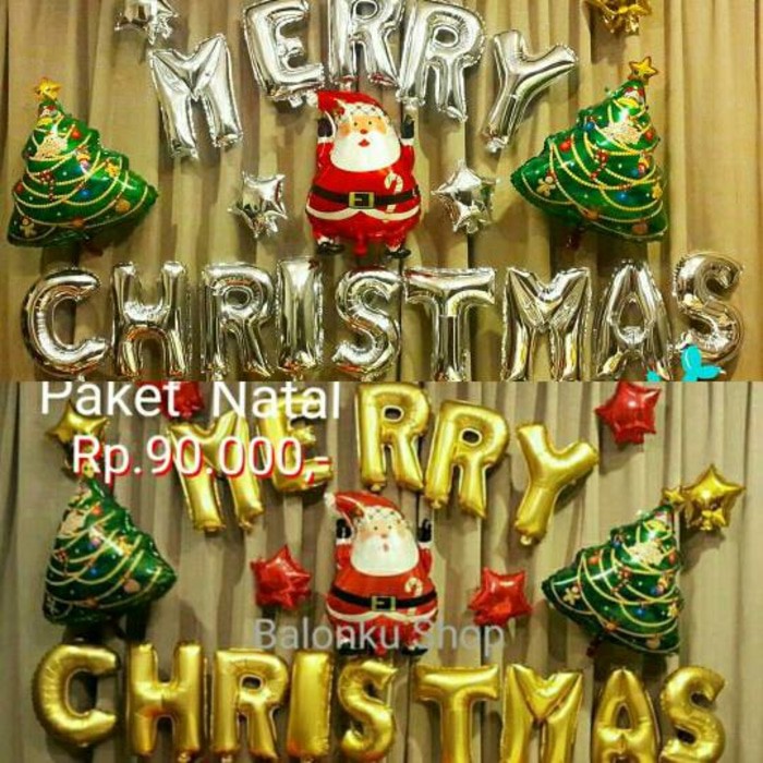 Jual Balon Paket Natal / Balon Natal / Natal | Shopee Indonesia