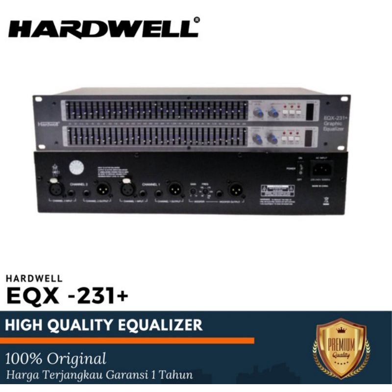 Jual Equalizer Hardwell EQX231+ EQX 231+ EQX 231 Original 2 x 31 Channel Dual Channel Equalizer ...