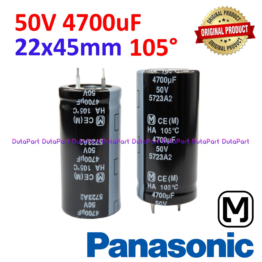 Jual 50V 4700uF ORIGINAL PANASONIC Kapasitor Capacitor Capasitor Elko ...