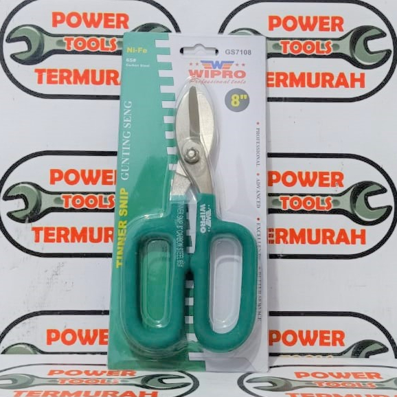 Jual Gunting Seng 8" Wipro Tinner Snip 8 inch 8 inci | Shopee Indonesia