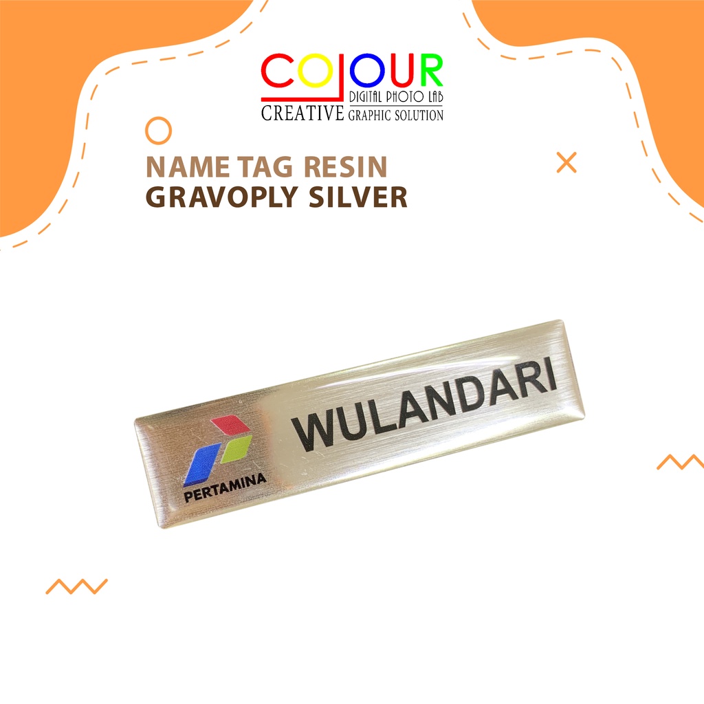 Jual NAME TAG / NAMA DADA / PAPAN NAMA GRAVOPLY RESIN - CUSTOM | Shopee ...