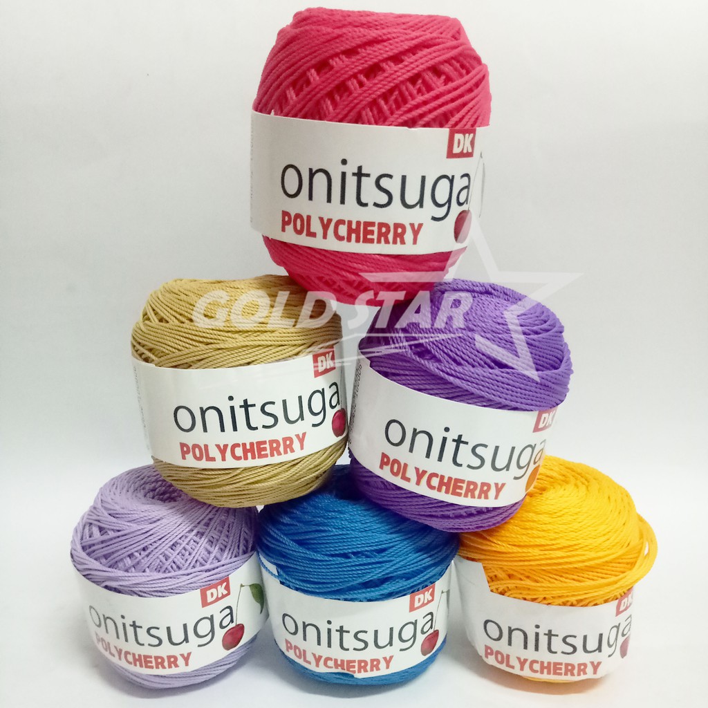 Jual Benang Rajut POLYCHERRY ONITSUGA Warna Warni Murah Knitting Yarn ...