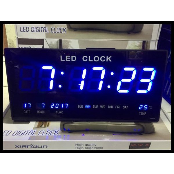 Jual OBRAL JAM DINDING DIGITAL LAYAR BESAR 46 CM 36 CM 20CM LED CLOCK ...