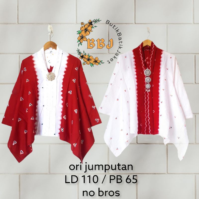 Jual CUSTOM SIZE JUMPUTAN HAND MADE BAJU KEBAYA / BLOUSE MERAH PUTIH ...