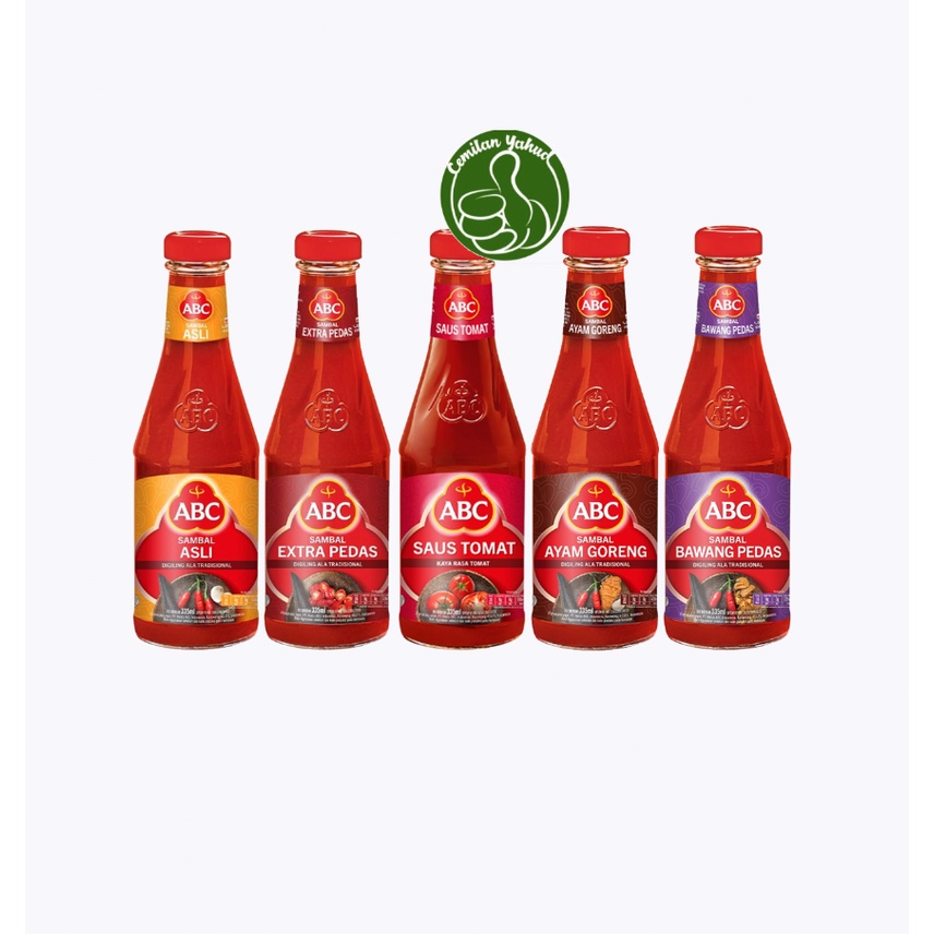 Jual ABC Saus Tomat / Sambal Botol Kaca 335ml - ALL VARIAN | Shopee ...