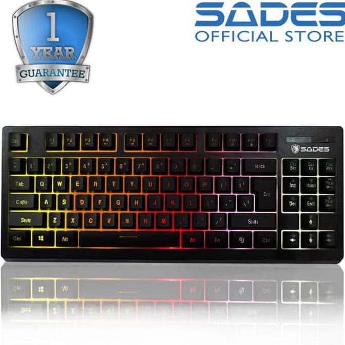 Jual *COD* Sades Sabre TKL RGB Gaming Keyboard | Shopee Indonesia