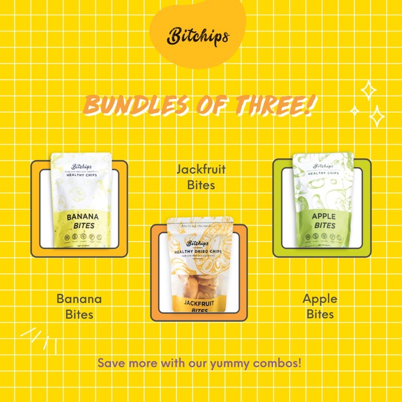 Jual Bitchips Healthy Snacks - Bundle Pack (Banana Bites + Jackfruit ...